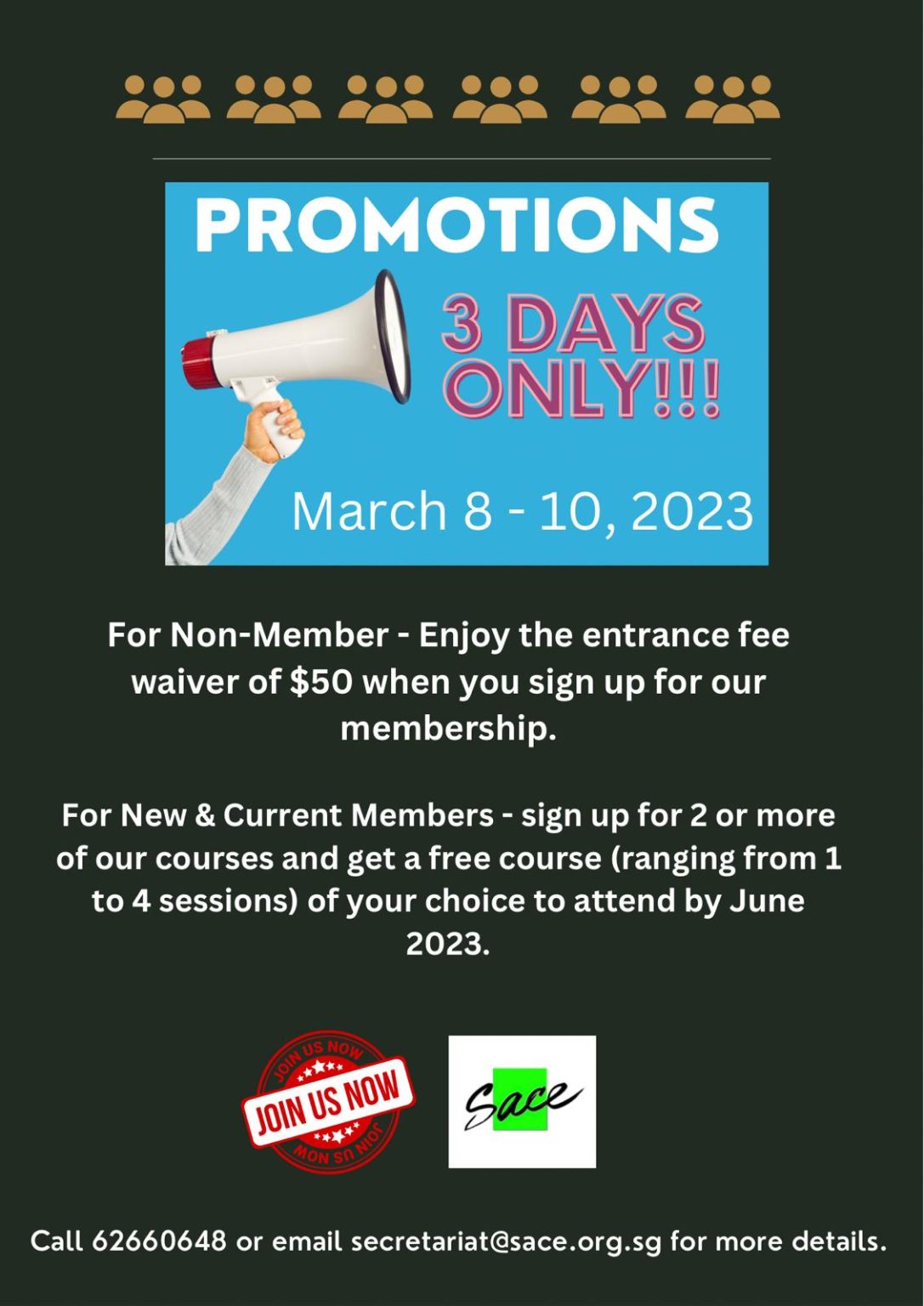 2023 March Membership Promotion - SACE